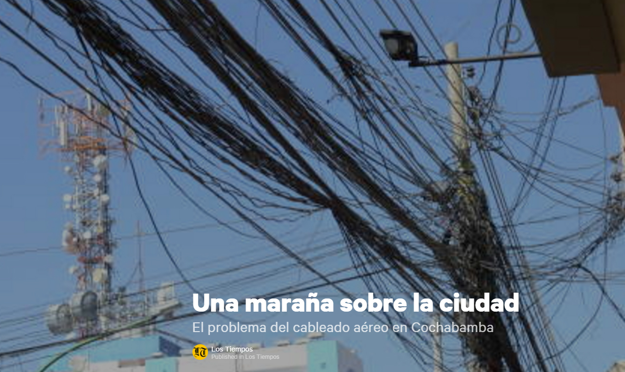 Hasta el 60 por ciento del cableado aéreo de la ciudad está en desuso ...