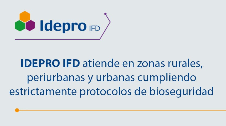 IDEPRO IFD atiende en zonas rurales, periurbanas y urbanas cumpliendo estrictamente los ...
