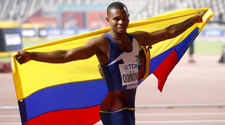 El velocista olímpico ecuatoriano Alex Quiñónez fue asesinado en su ...