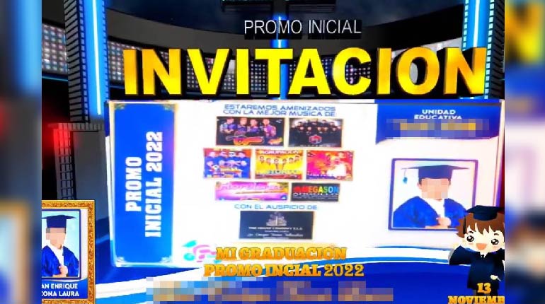 Un niño festeja su graduación de kínder con grupos internacionales ...